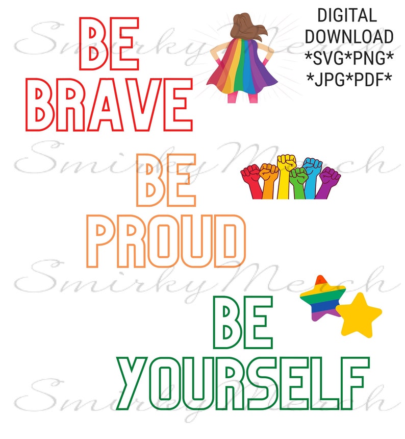 Printable PRIDE Design| Digital Download| Pride Rainbow| Pride Flag ...