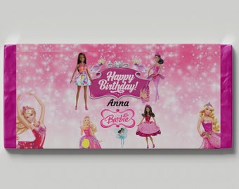 Barbie Candy Bar Wrapper - Etsy