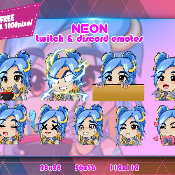 Valorant Neón Chibi - Etsy