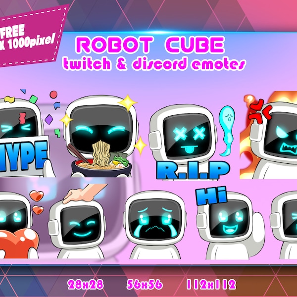 Twitch Animated Robot Emotes - Etsy