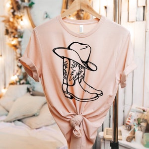 Knockin Boots Boot Cowboy Country Vintage Cowgirl BOHO T-shirt, Cowboy ...