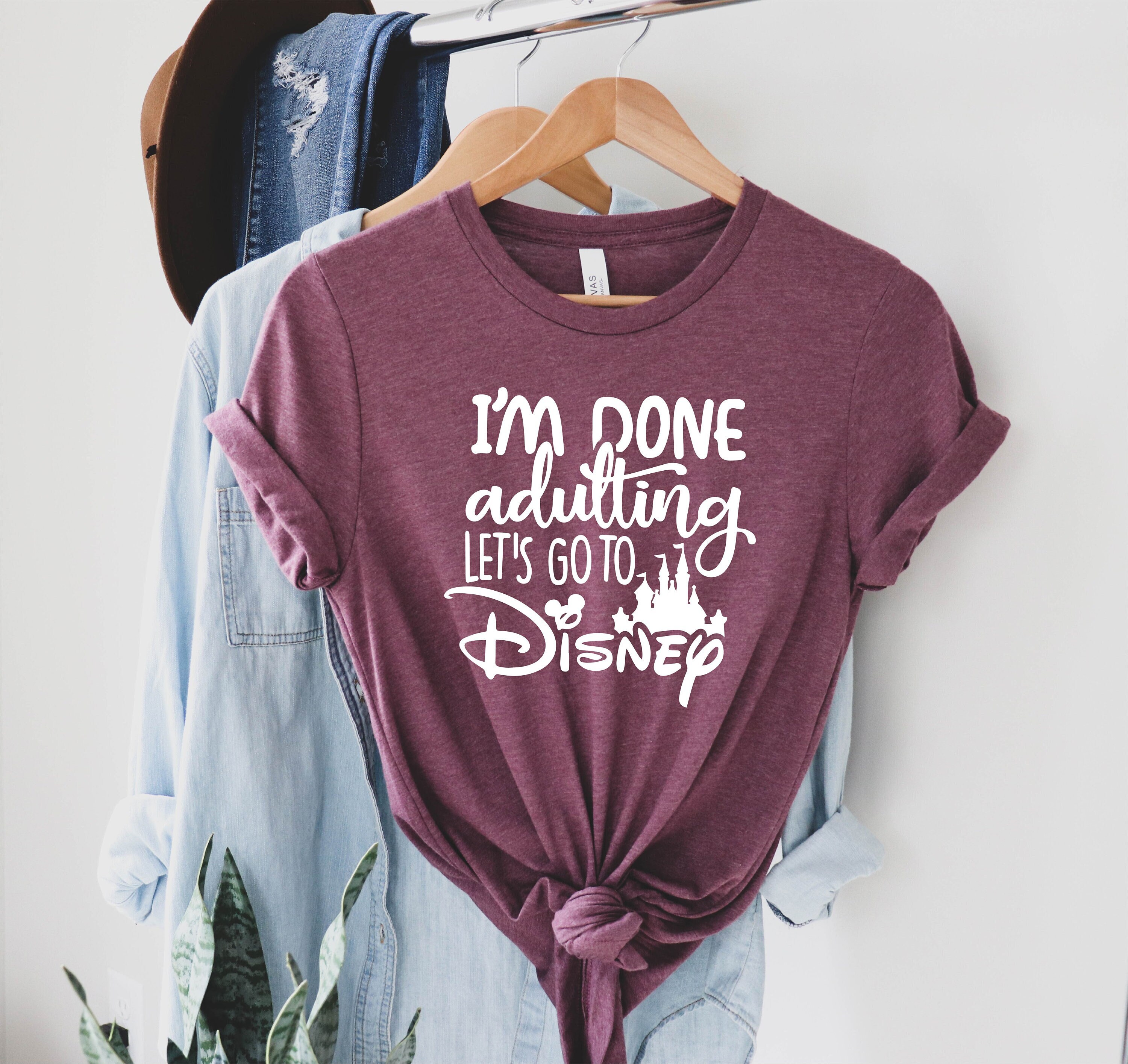I'am Done Adulting Let's Go to Disney Shirt, Disney Shirts, Disney ...