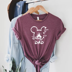 Disney Dad Shirt, Personalization Disney Shirt, Custom Family Shirt ...