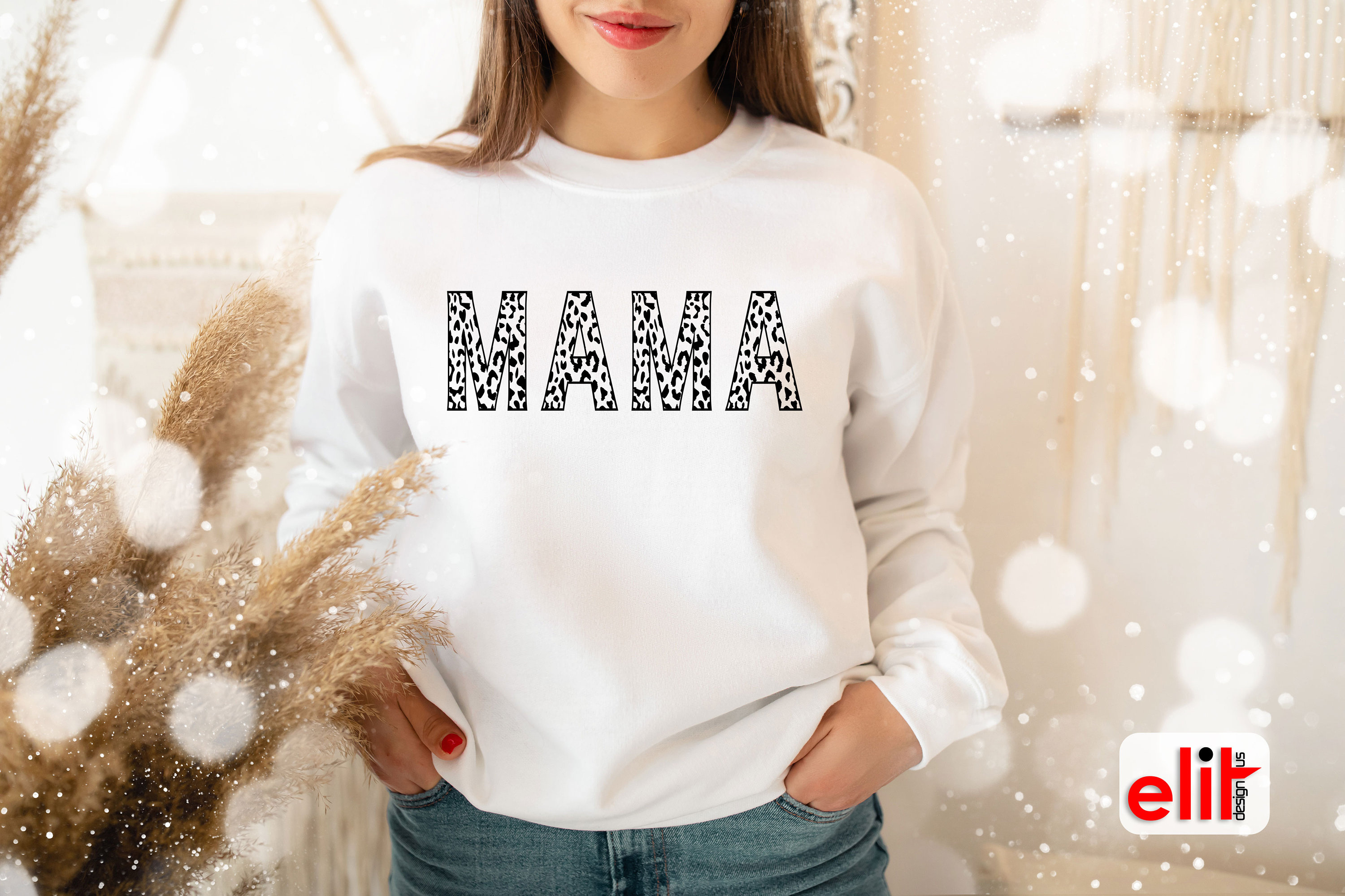 Leopard Print Mama Sweatshirt Cheetah Mama Sweatshirt for - Etsy