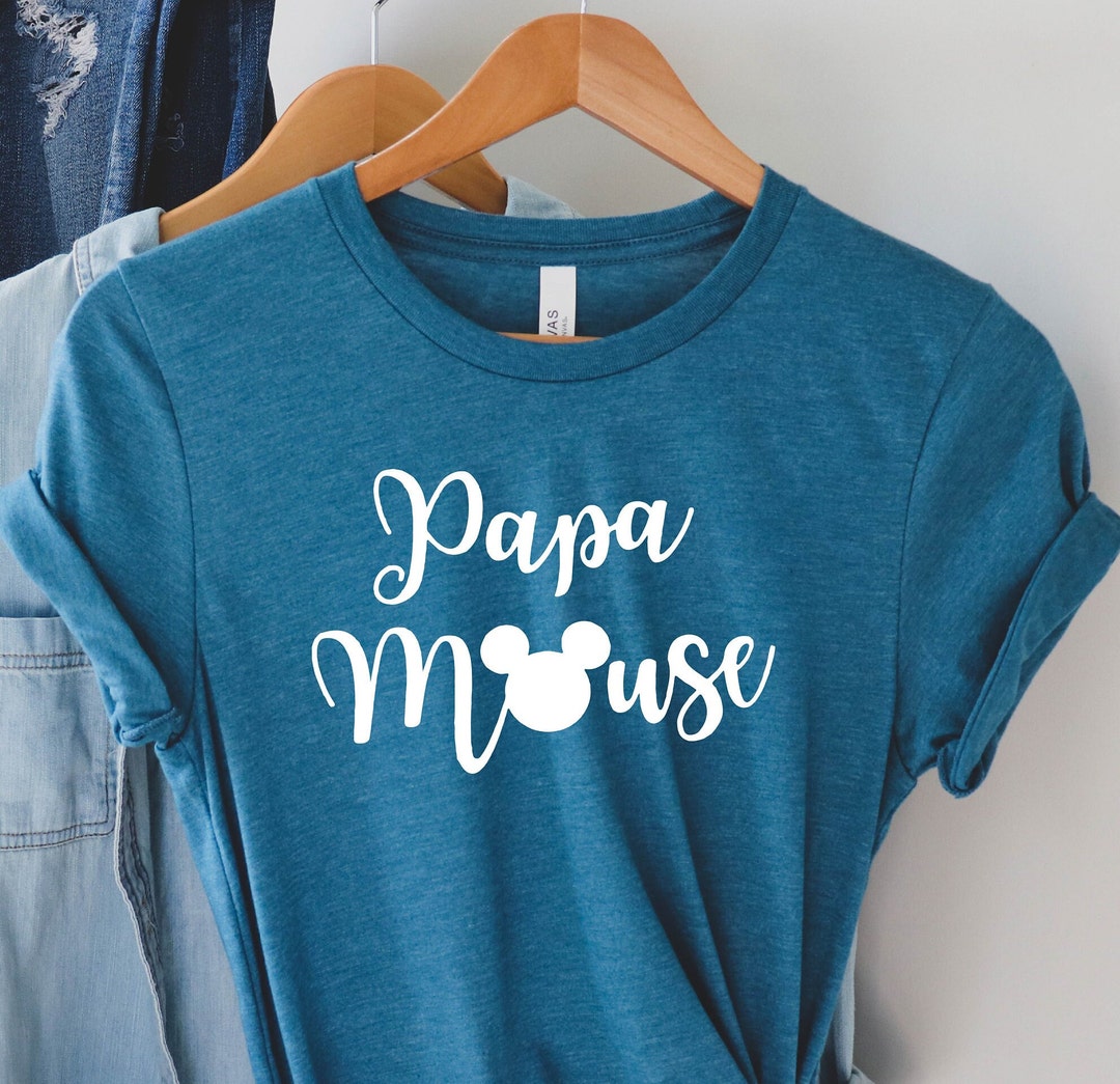 Papa Mouse Shirt, Disney Papa Tee, Custom Disney Grandpa Shirt ...