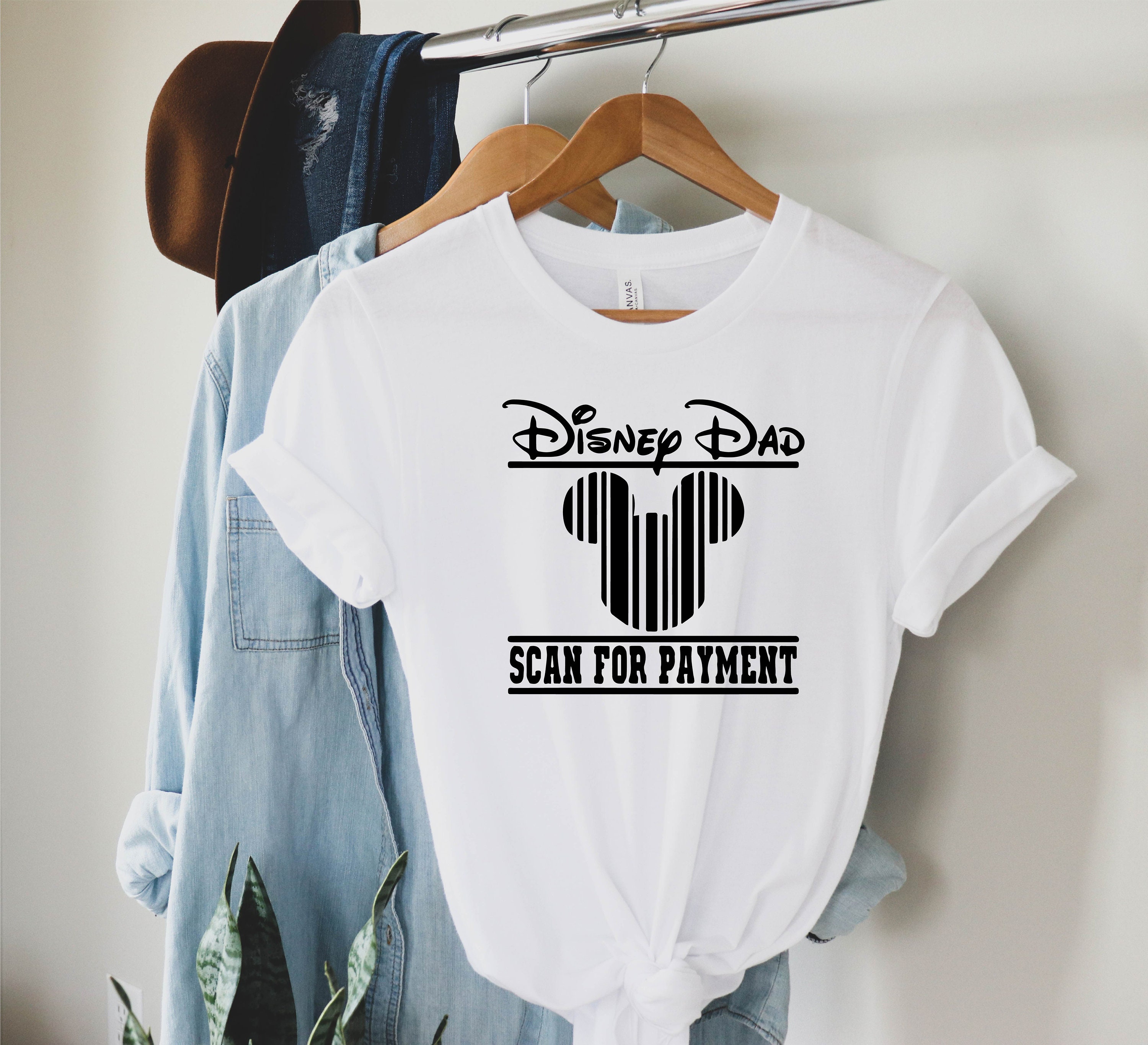 Disney Dad Scan for Payment Funny Disney Dad Shirt Gift Idea - Etsy