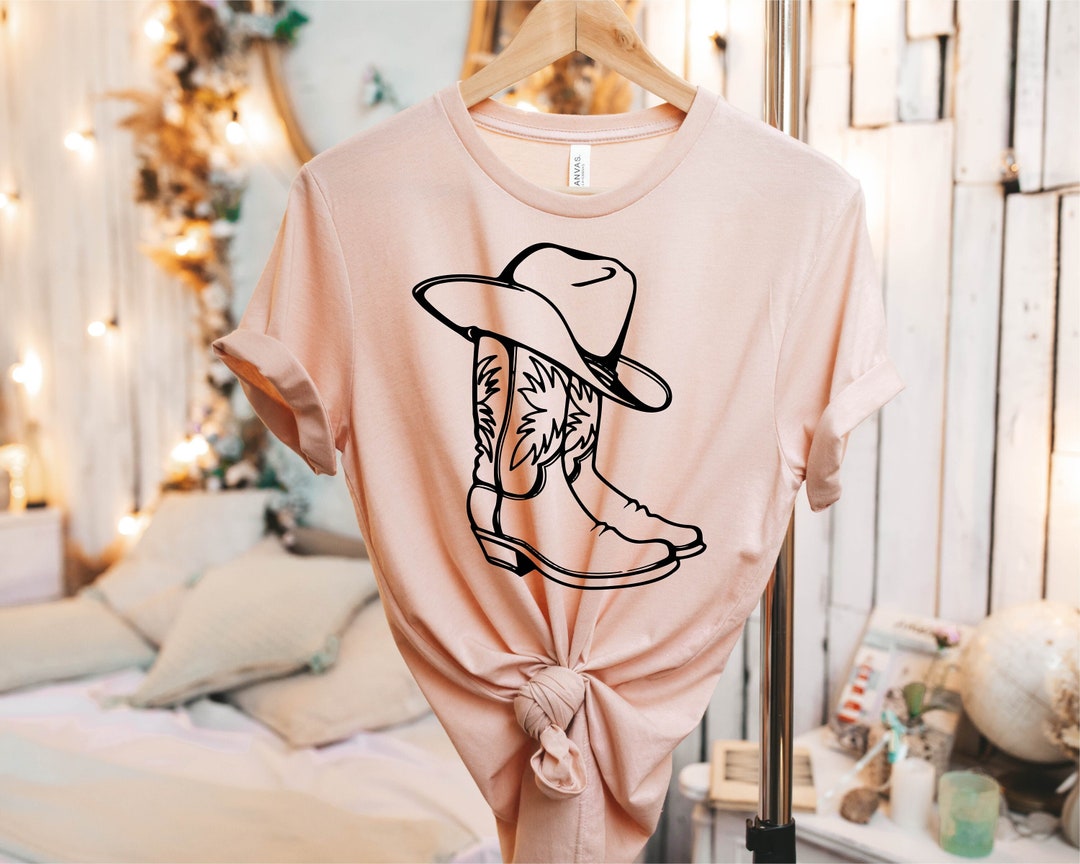 Knockin Boots Boot Cowboy Country Vintage Cowgirl BOHO T-shirt, Cowboy ...