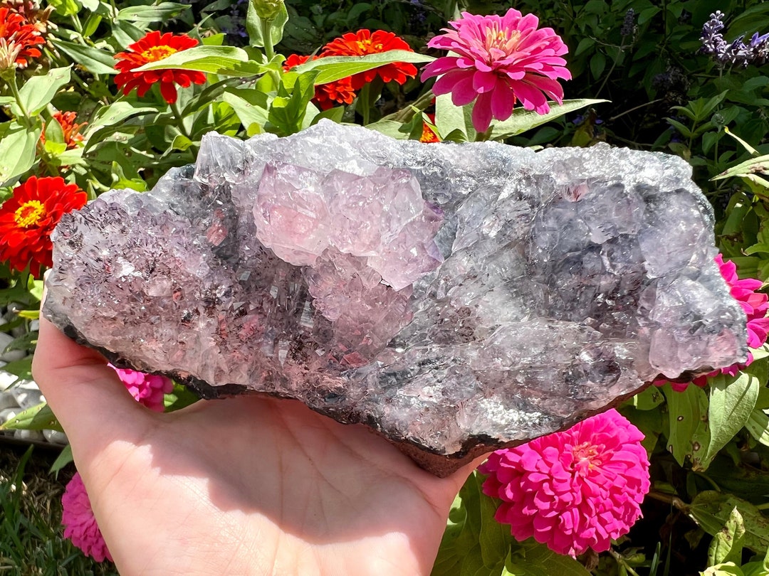 Brazilian Flower Amethyst With Goethite Inclusions Amethyst Rosette ...