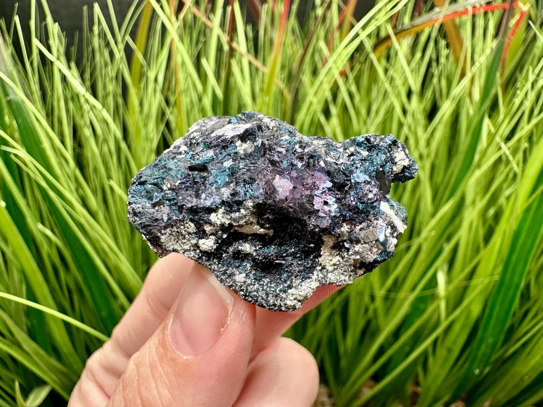 Rare Blue Sphalerite Crystals From Bulgaria Sphalerite Crystals Rare ...