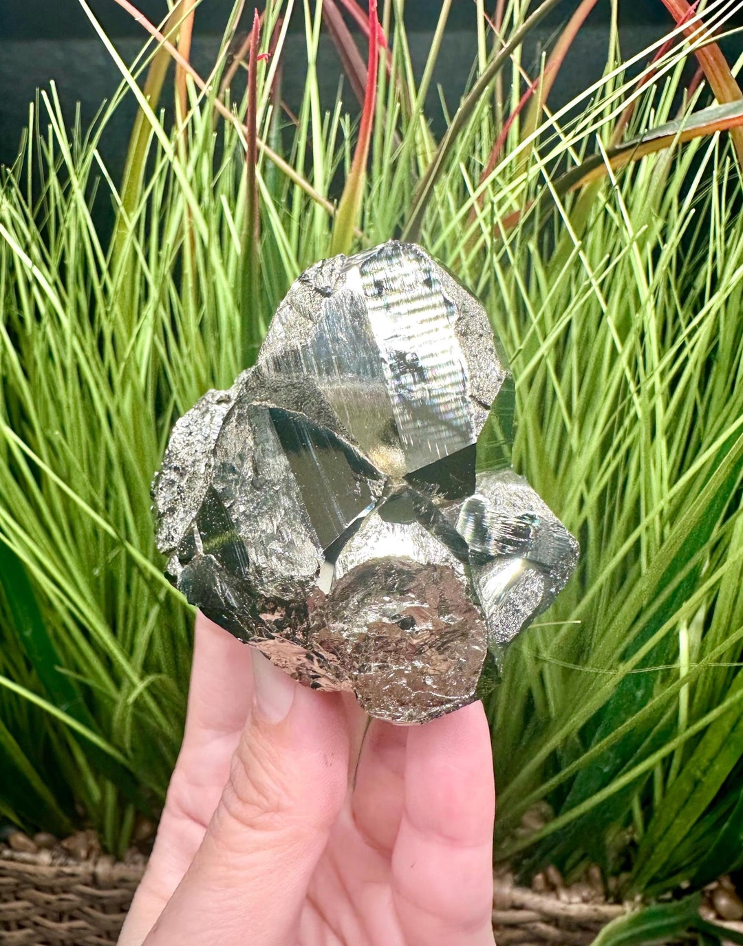 Chunky Pyrite Crystals Huanzala, Peru Huanzala Pyrite Crystal Cluster ...