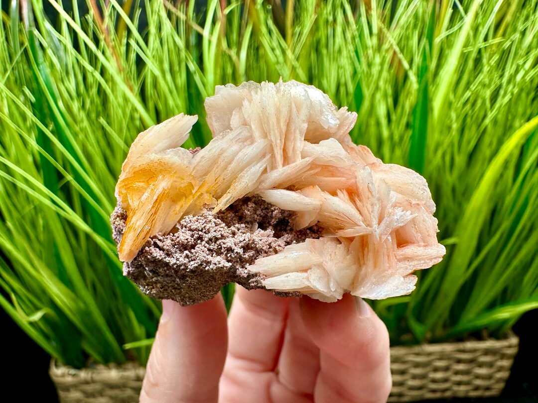 Orange Pink Barite Crystals From Morocco Pink Barite Orange Barite ...