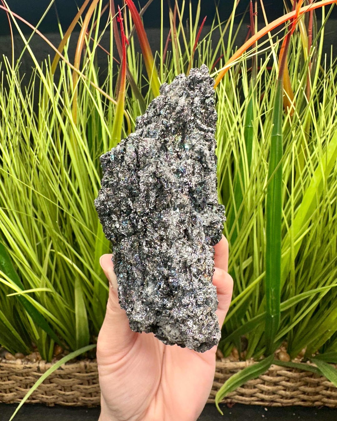 Shiny Rainbow Carborundum Specimen, Lab-created Iridescent Silicon ...