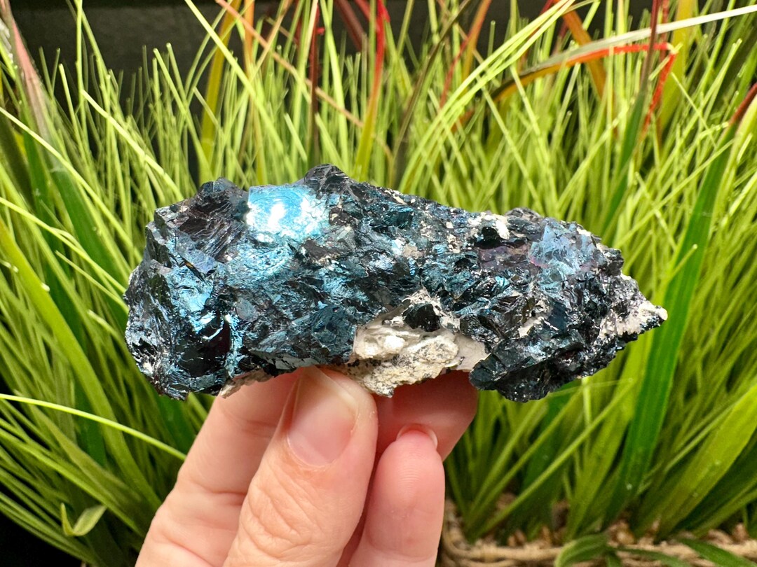 Rare Blue Sphalerite Crystals From Bulgaria Sphalerite Crystals Rare ...