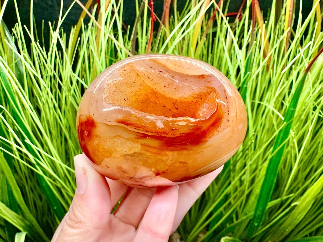 Large Carnelian Geode Madagascar Banded Agate Geode Chalcedony Geode ...