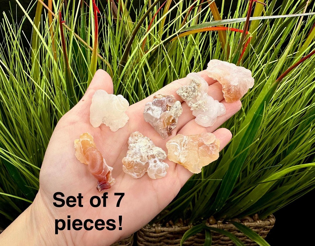 Fire Agate *set of 7 Pieces!* Arizona Botryoidal Chalcedony Botryoidal ...