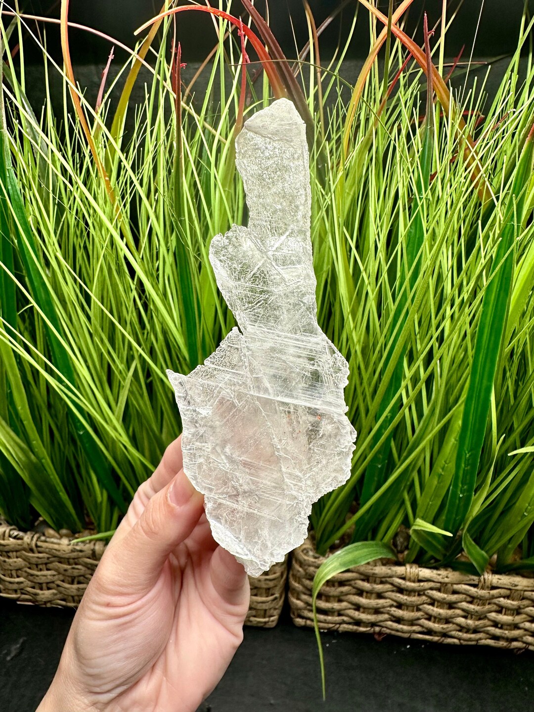 Selenite Crystal Mexico White Gypsum Crystal Clear Gypsum Selenite Slab ...