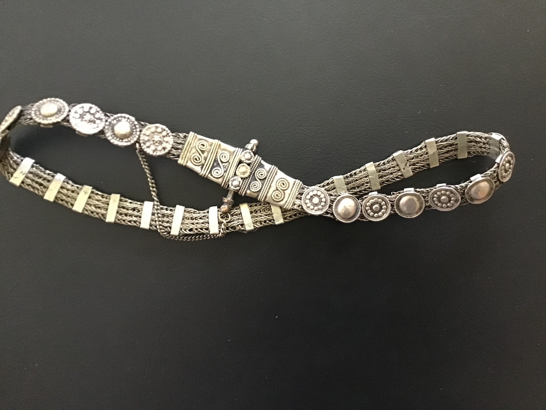 Antique Indian Silver Coin Belt - Etsy