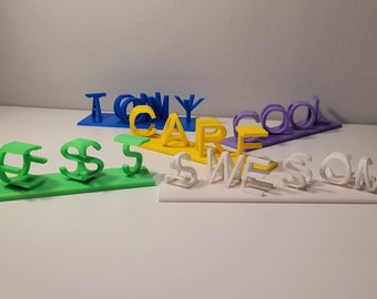 3d Print Custom Text - Etsy