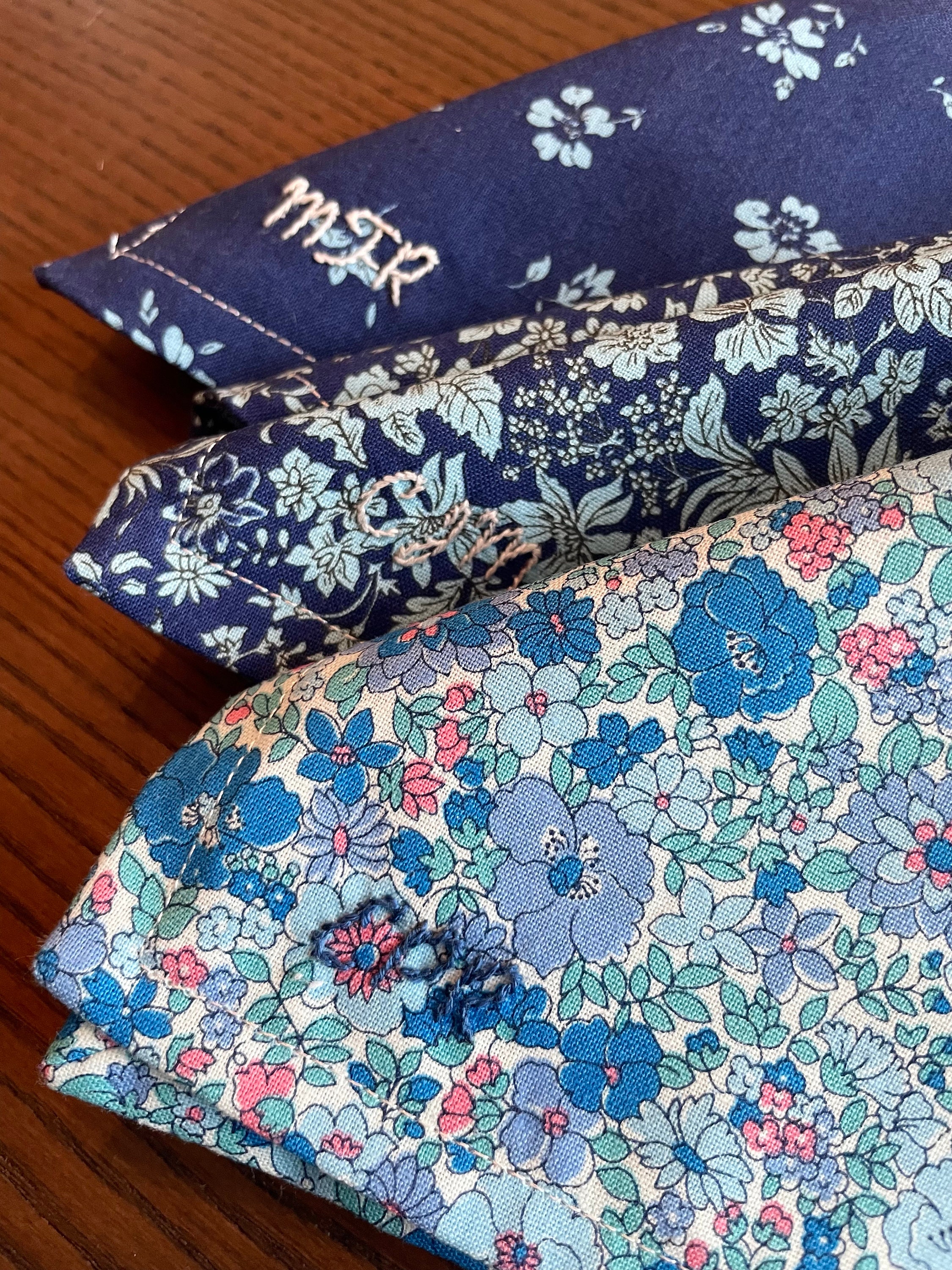 Custom Hand Embroidered Pocket Squares Handkerchiefs for Bridal or ...