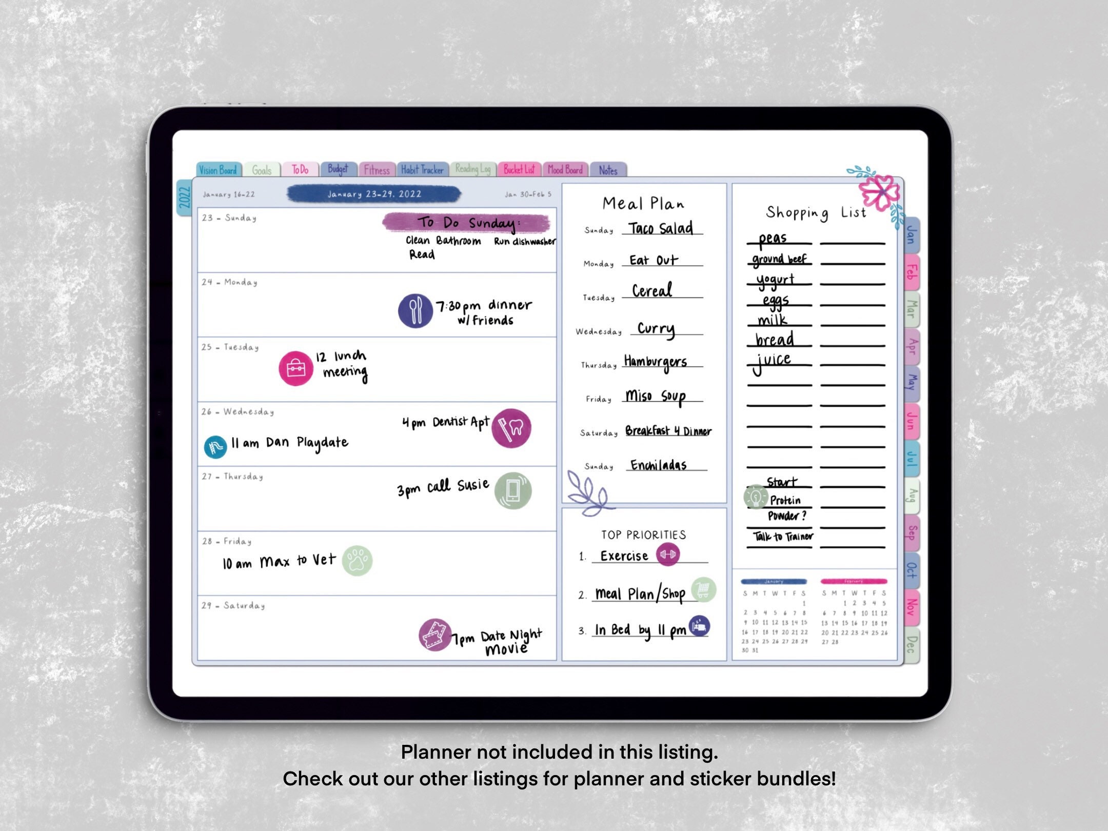 Autumn Digital Sticker Set, Fall Digital Planner Sticker Pack, Fall ...