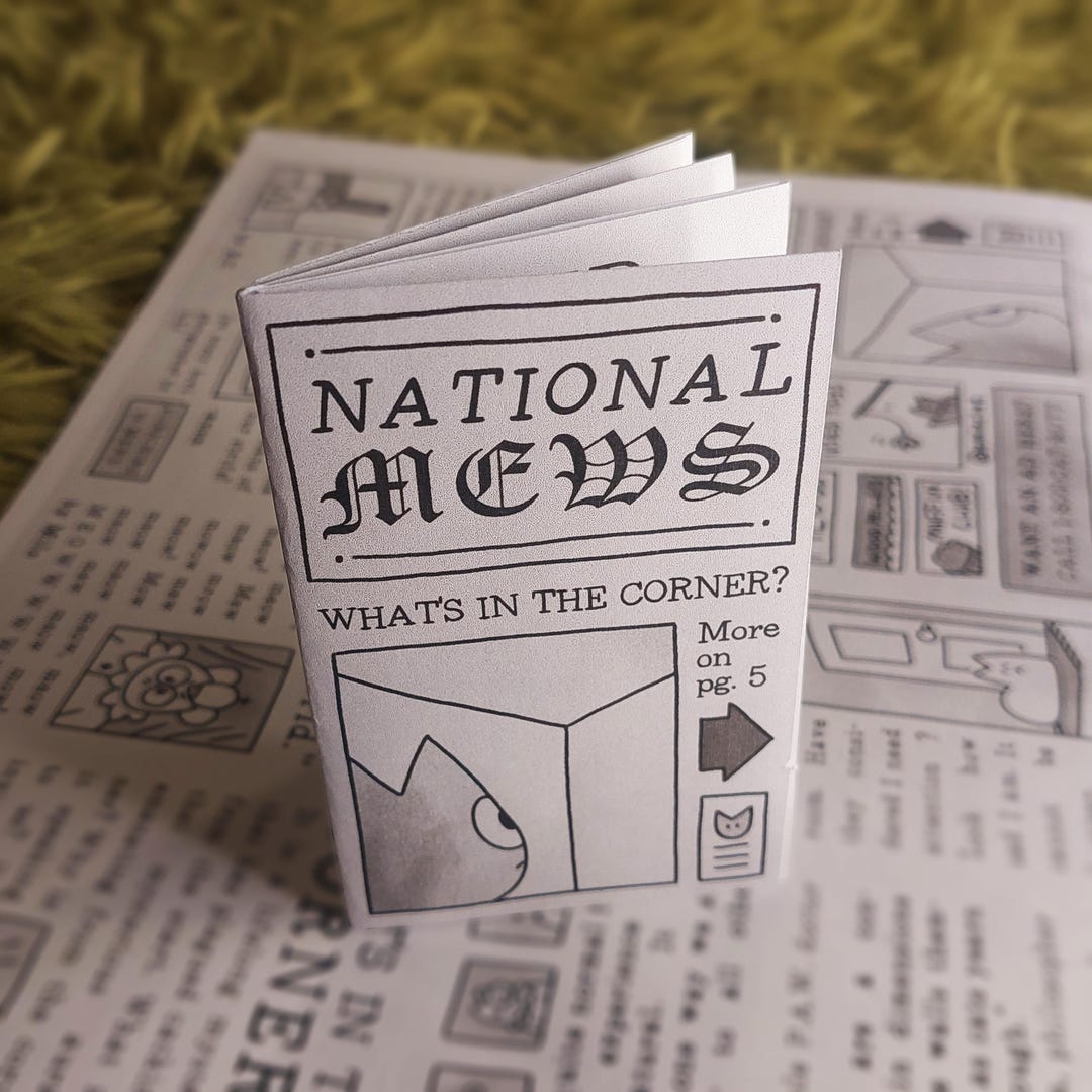 Cat Newspaper Zine! (digital File) - Etsy