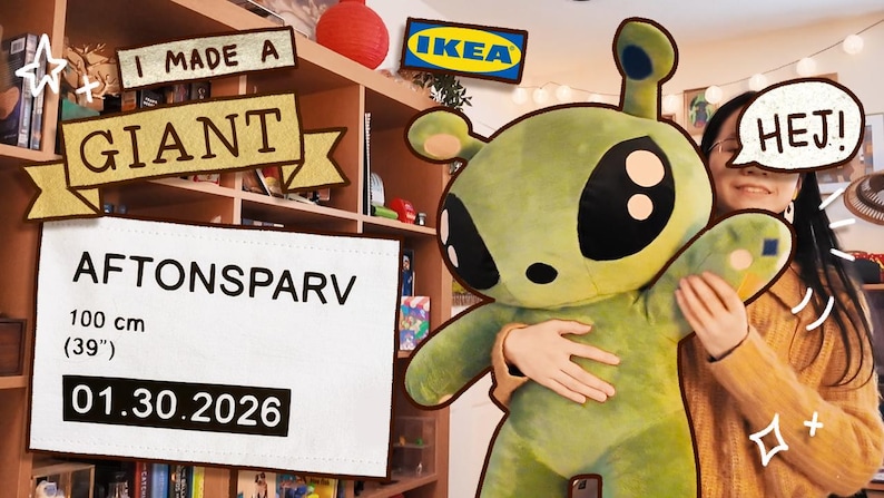 GIANT IKEA ALIEN Digital Pattern - Etsy