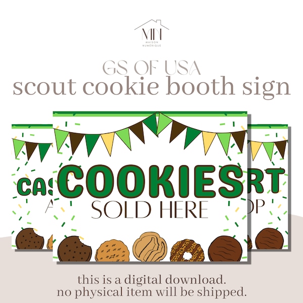 Cookie Booth Sign - Etsy