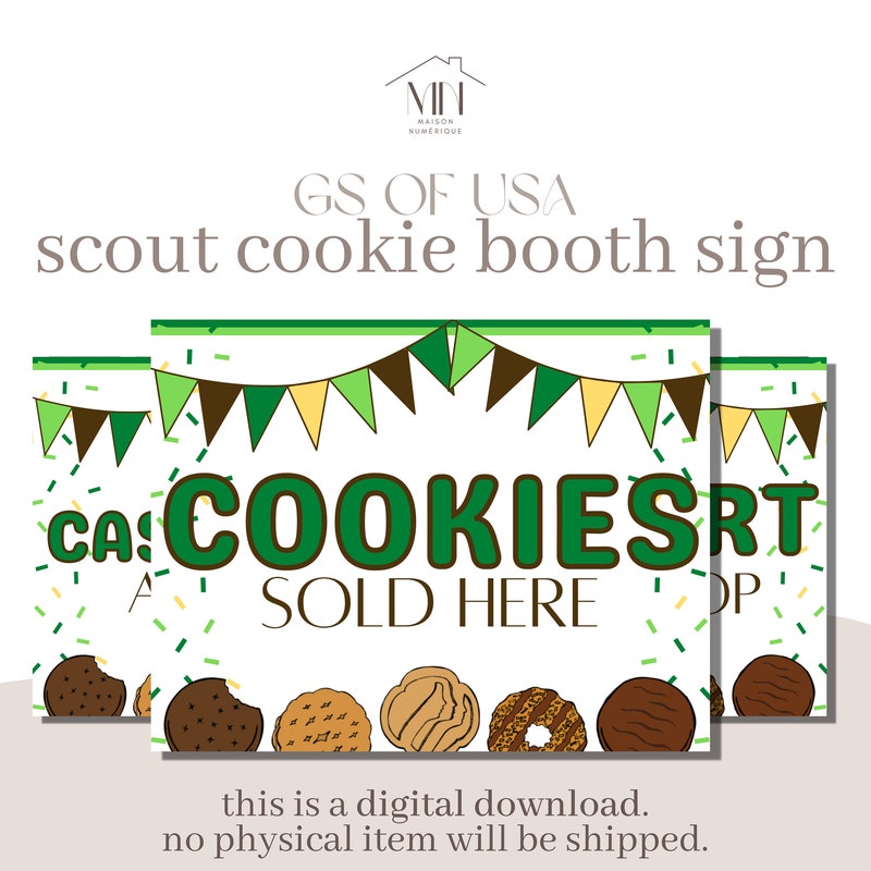 Cookie Booth Sign - Etsy