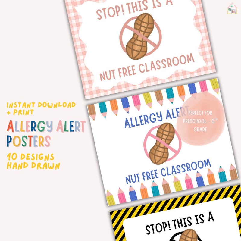 Nut Free Zone Sign - Etsy