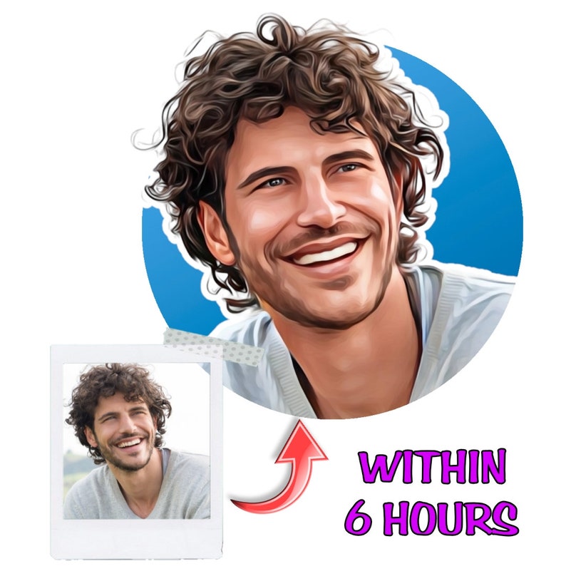 Custom Cartoon Photo Portrait From Photo Custom Avatar Cartoon - Etsy