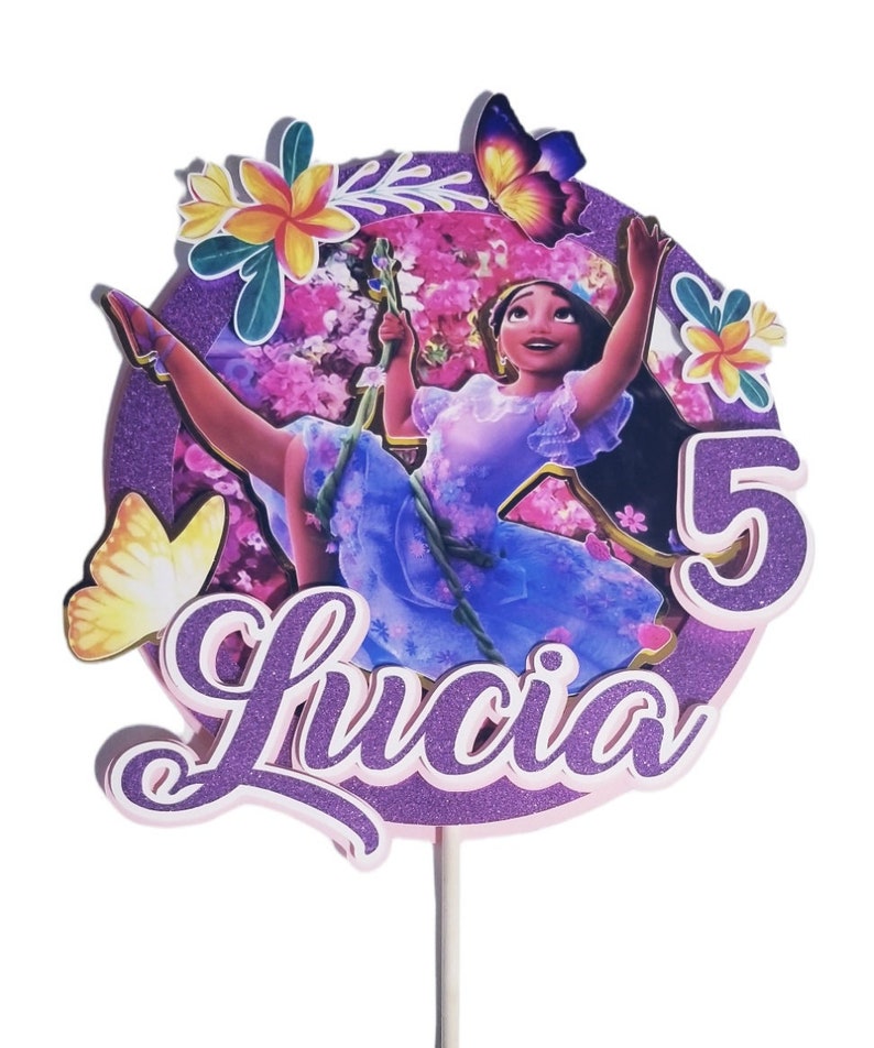 Cake Topper Encanto, Encanto Isabela Cake Topper, Encanto Party ...