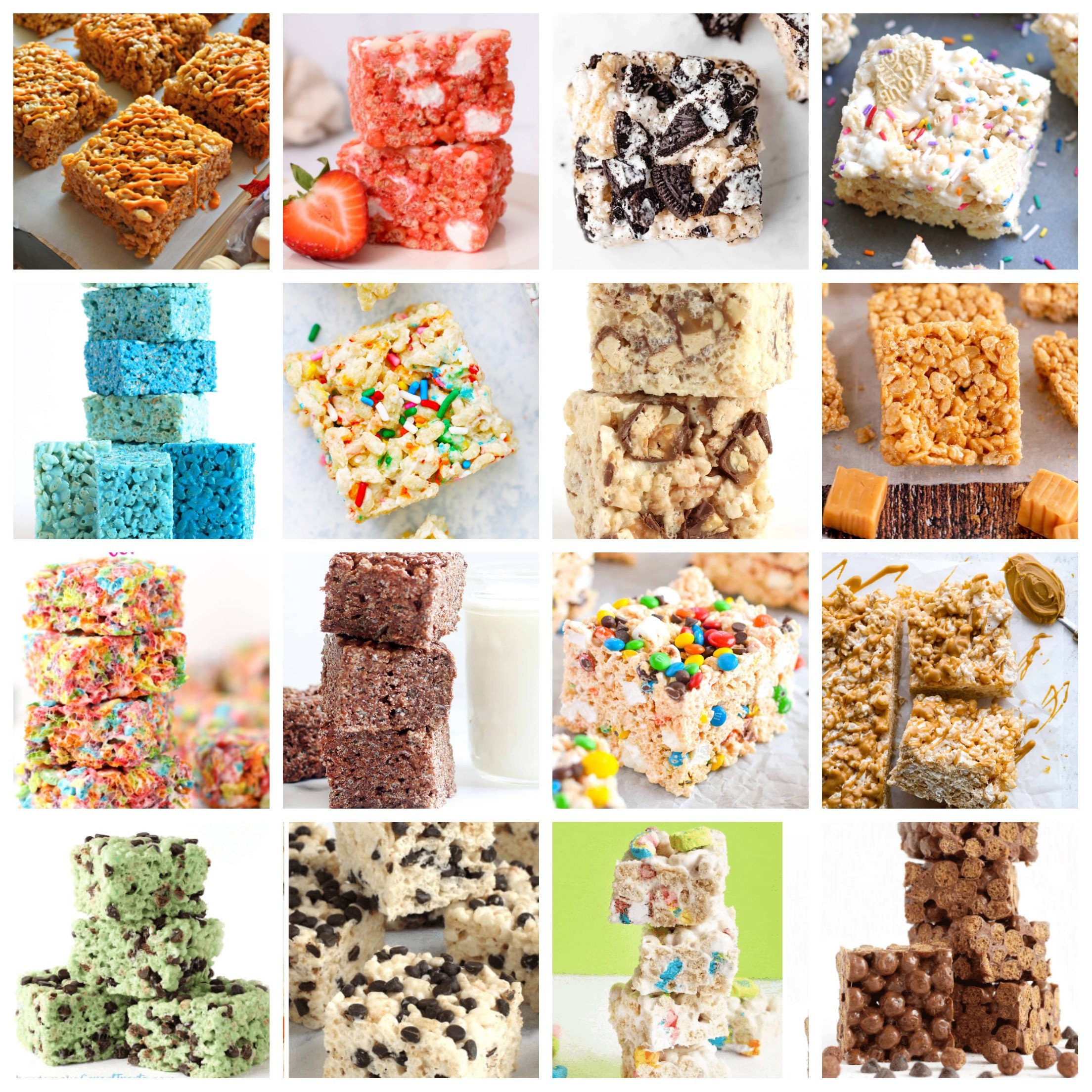 Rice Krispie Treats Marshmallow Snack Bars Thank You Birthday Gift ...