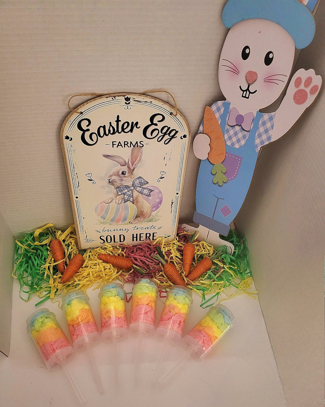 Easter Cotton Candy Push Pops Birthday Party Wedding Favors Gifts for ...