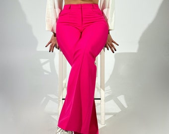 Pink Flare Pants | Etsy