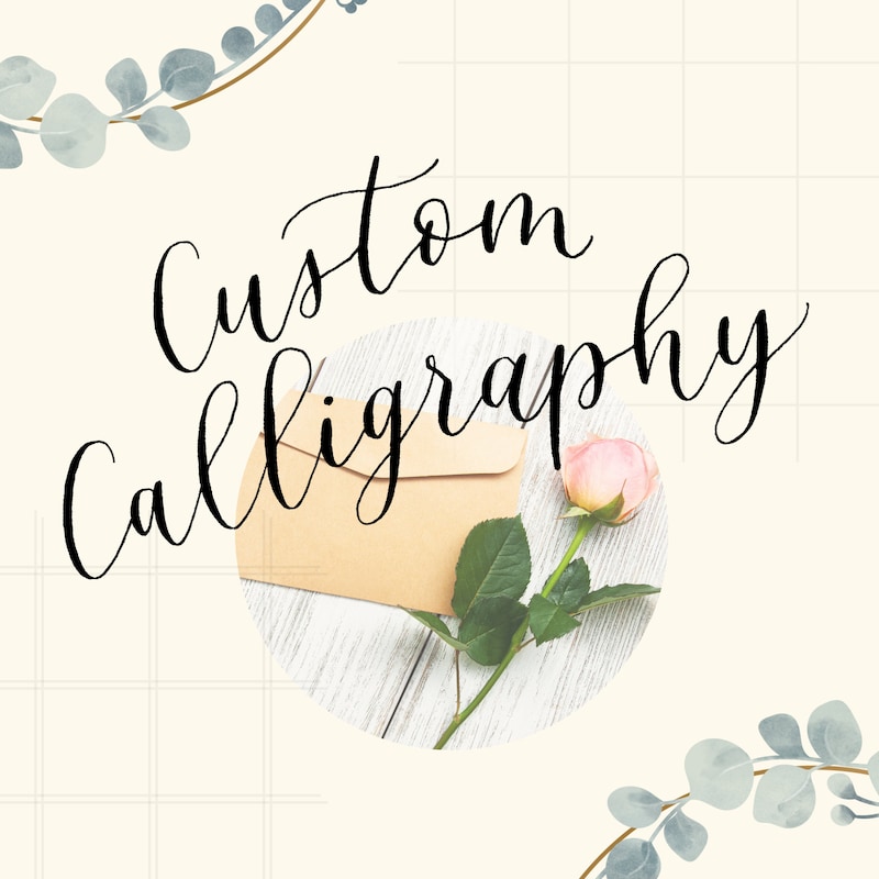 Calligraphy Cards - Etsy