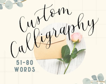 Custom Calligraphy Print // Handwritten // Hand Painted // Scripture ...