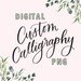 41-60 Words | PNG Calligraphy Download | Custom Calligraphy Letter ...