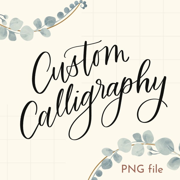 Calligraphy Card - Etsy