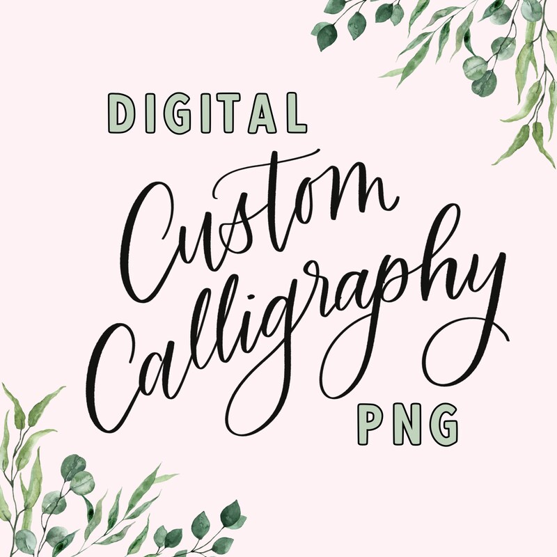 Flower Calligraphy - Etsy