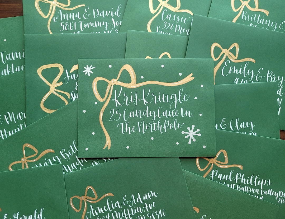 Custom Envelope Calligraphy | Wedding Envelopes Custom Envelope ...