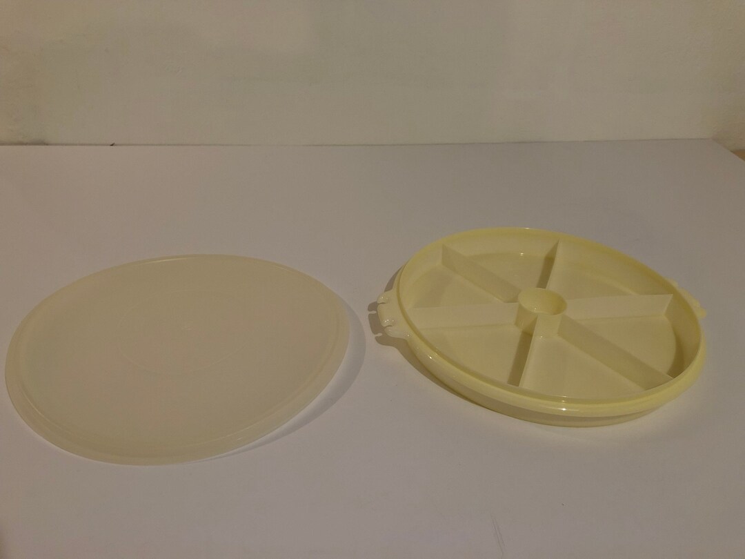 Vintage 1954 Tupperware 405 Party Susan Tray W/224 Millionaire Line ...
