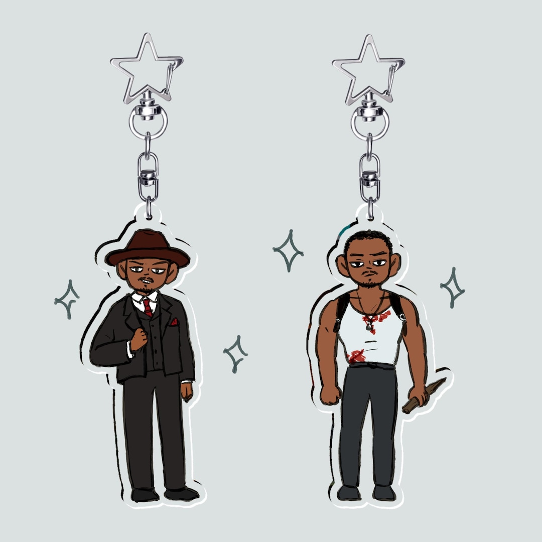 Smoke & Stack Matching Keychains Sinners 2025 | Chibi Illustration ...