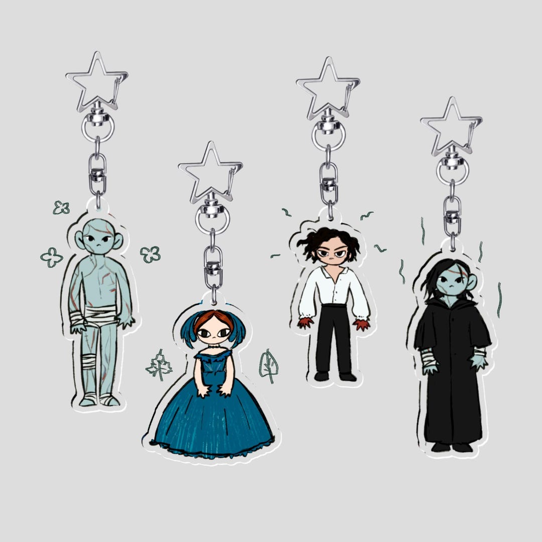 Frankenstein 2025 Chibi Keychain Set | the Creature, Victor & Elizabeth ...