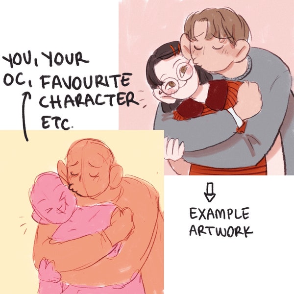 Furry Oc Couple Drawing - Etsy