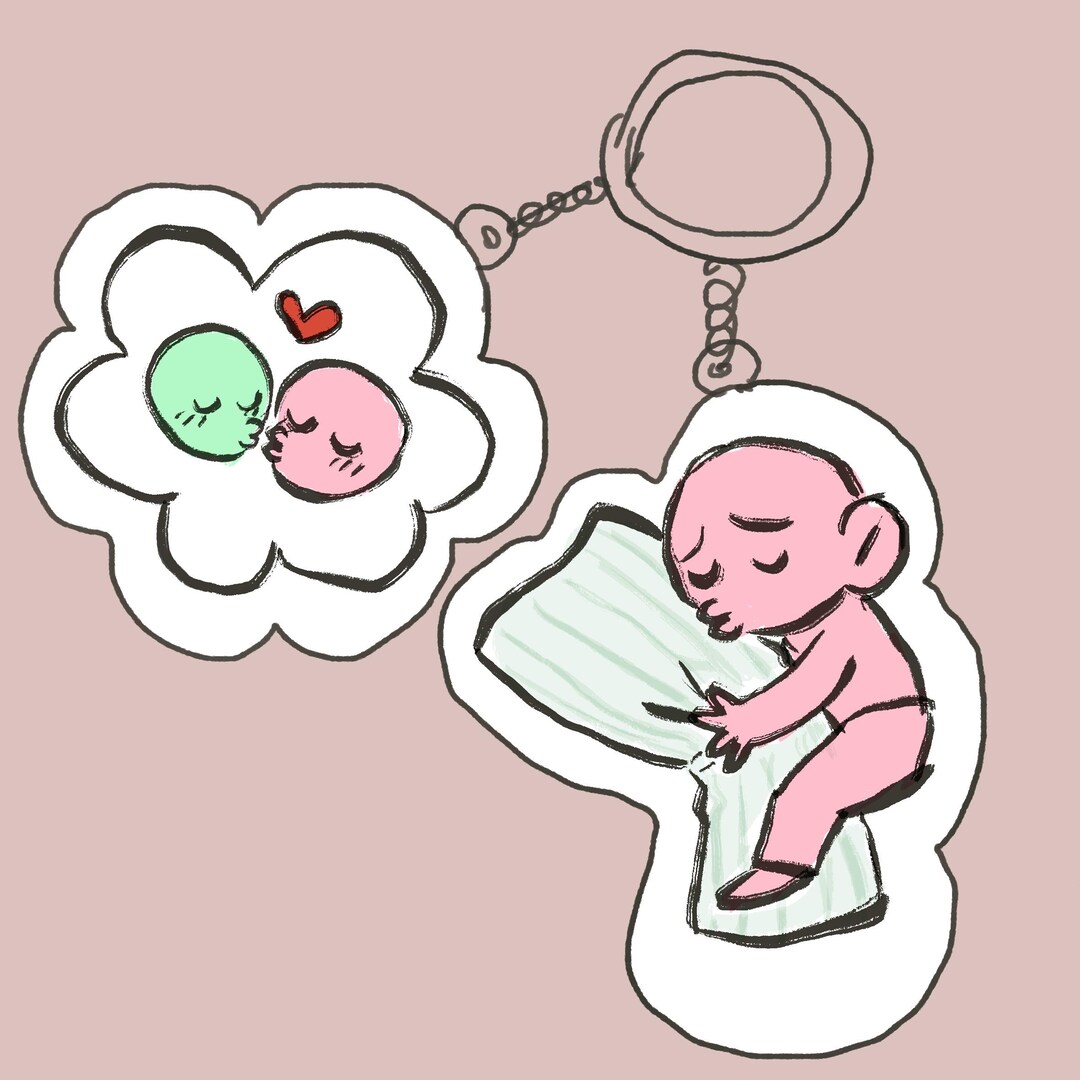 Custom Body Pillow Hug Chibi Couple Commission + Keychain Sticker ...