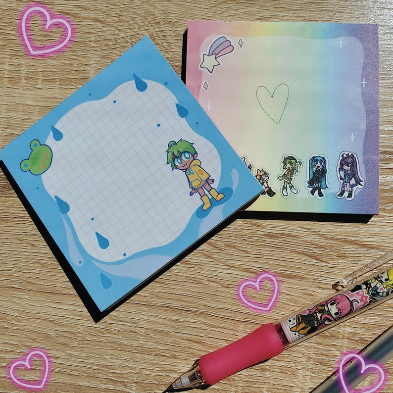 Vocaloid Notepad 50 Pages Miku Rin Len Gumi | Etsy