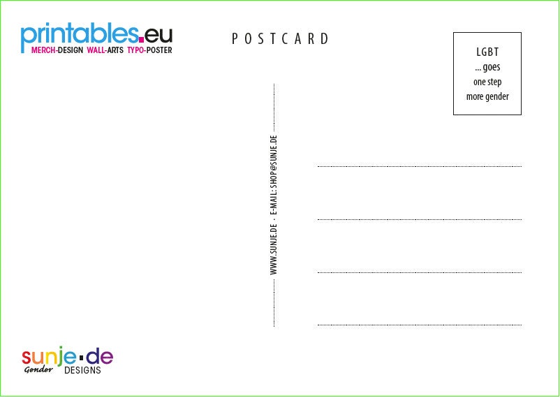 Gender Flag LGBTQ Postcards 8 Pieces - Etsy