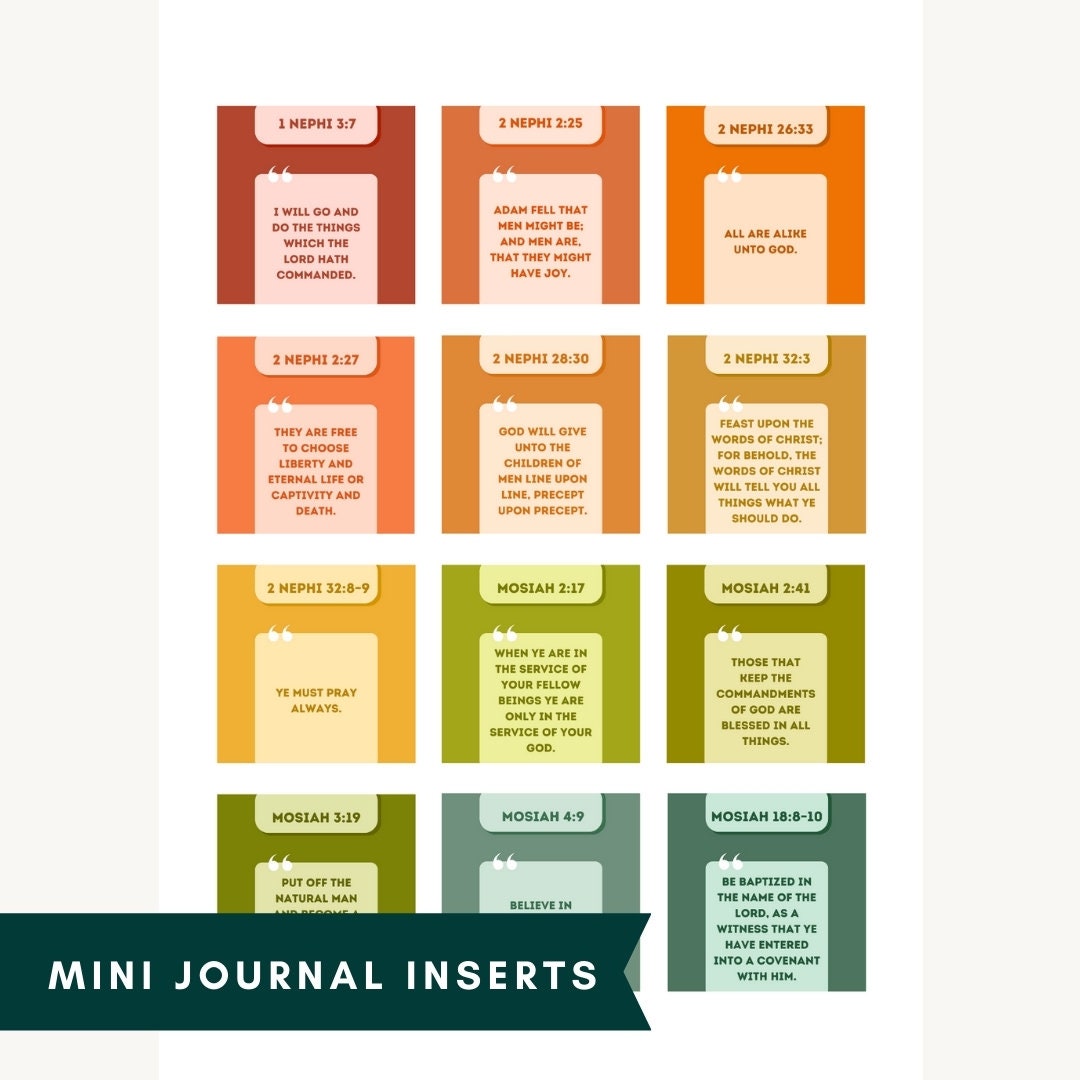 LDS Seminary Book of Mormon Doctrinal Mastery Posters and Cards | Book ...