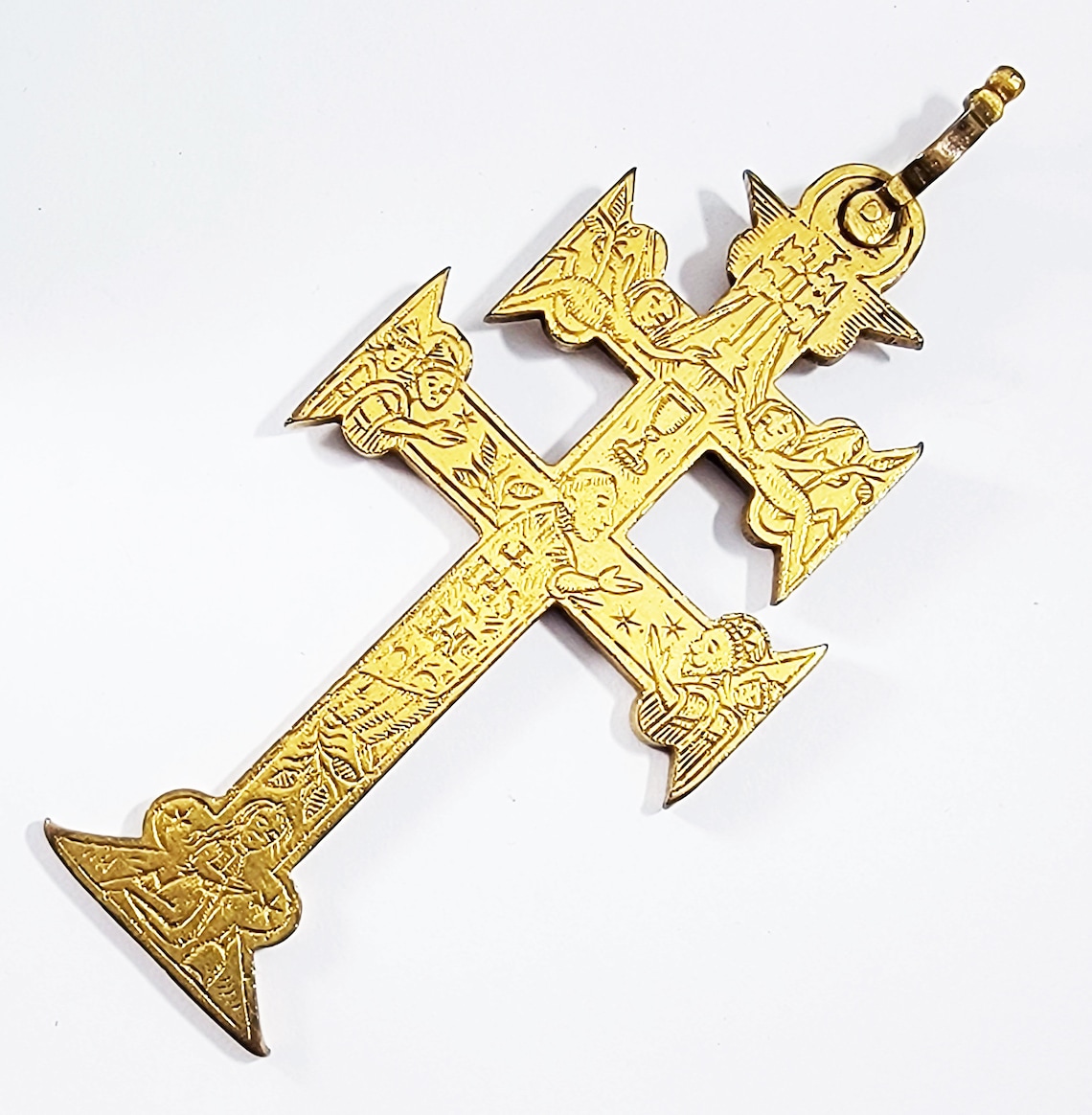 MUSEUM-QUALITY Spanish Copper-gilt Pectoral Cross, Inquisitor Preist ...