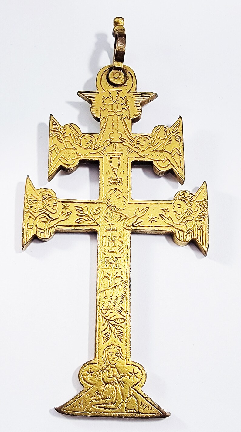 MUSEUM-QUALITY Spanish Copper-gilt Pectoral Cross, Inquisitor Preist ...